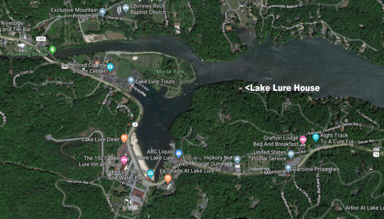 Lake Lure North Carolina Lakefront Vacation Rental House